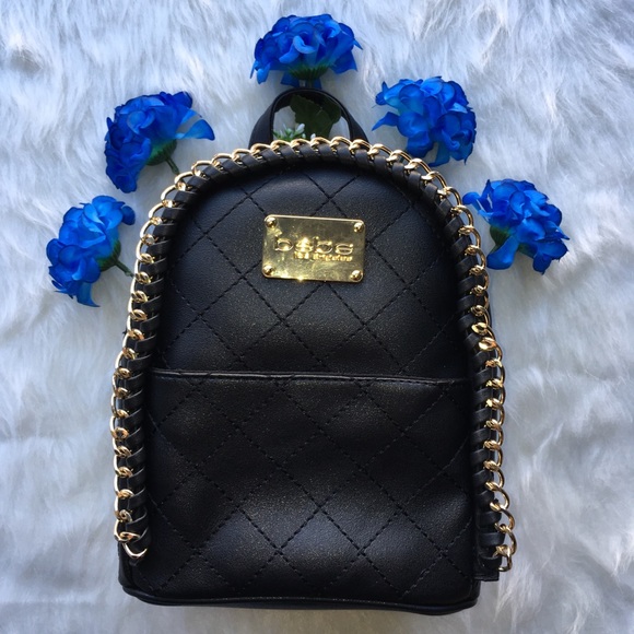 bebe | Bags | Bebe Julia Faux Leather Mini Black Backpack | Poshmark